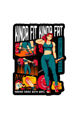 Stickers Collection – Kinda Fit Kinda Fat