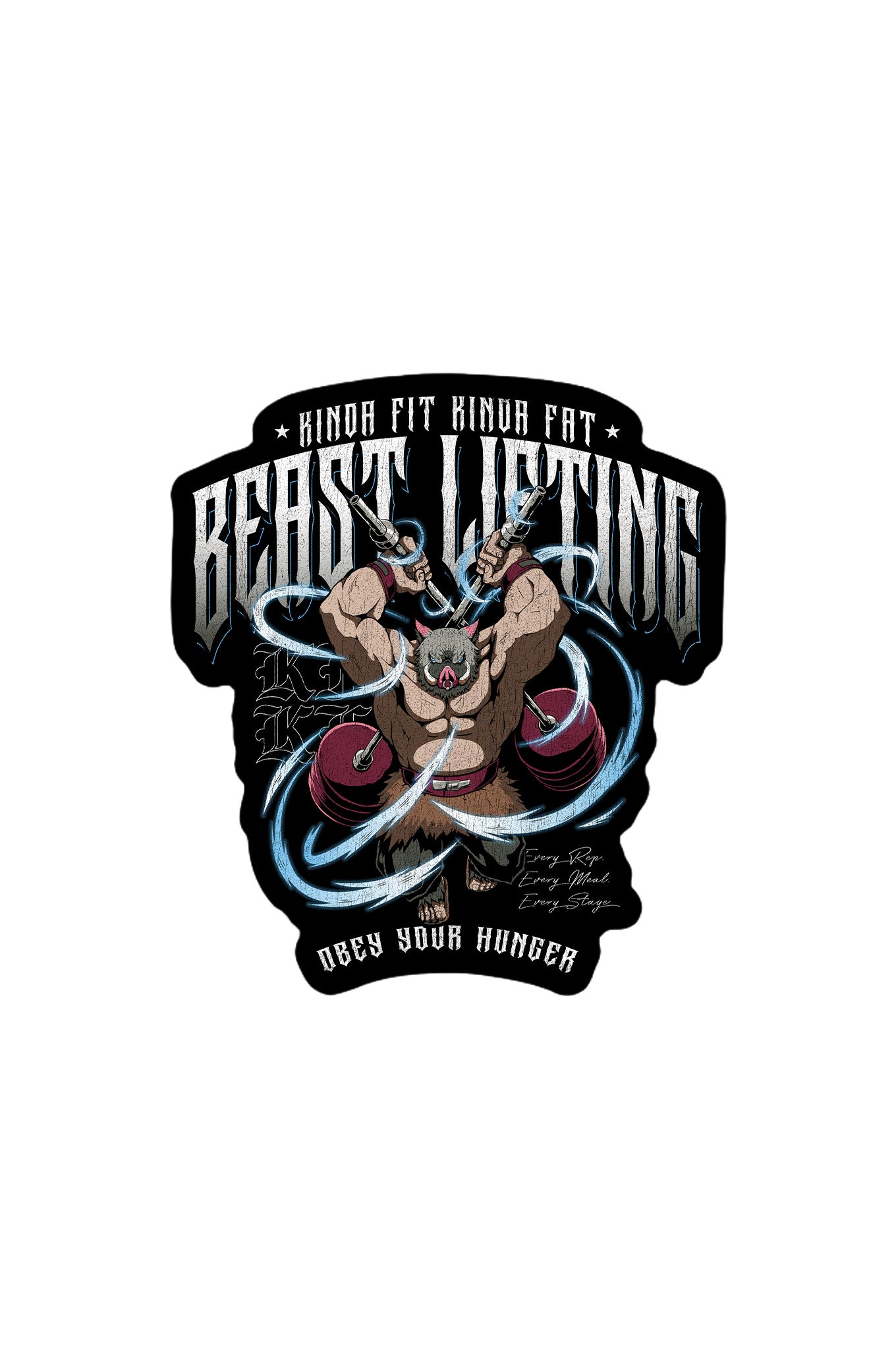 Beast Lifting Vinyl Sticker – Kinda Fit Kinda Fat