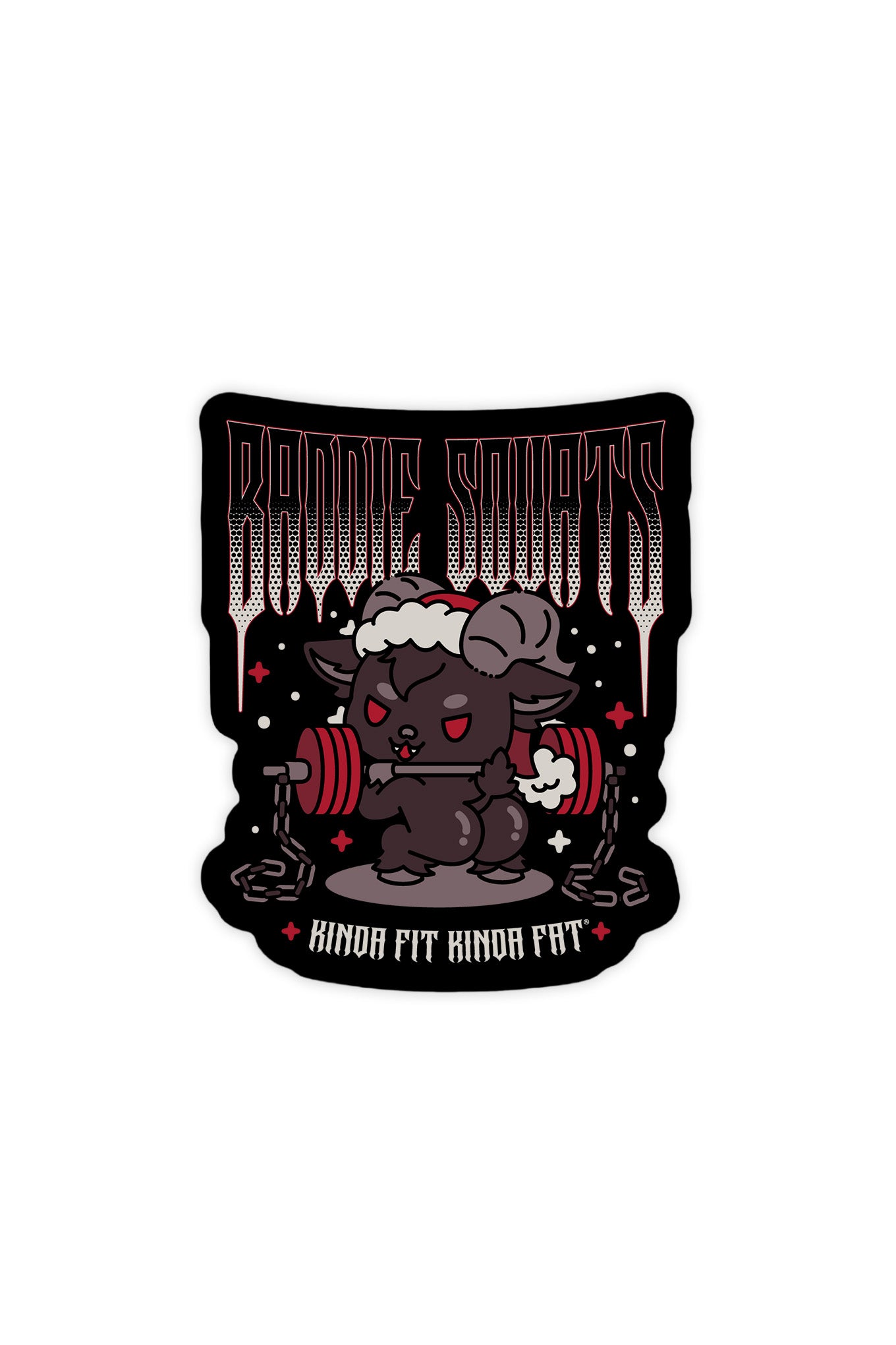 Baddie Squats Vinyl Sticker – Kinda Fit Kinda Fat